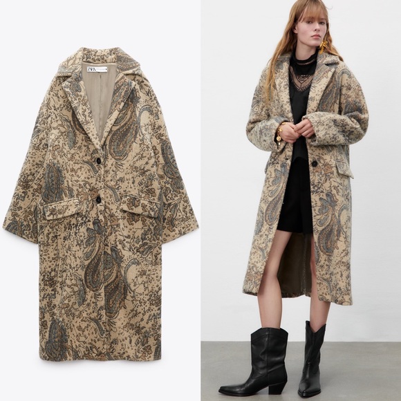 Zara | Jackets & Coats | Zara Limited Edition Oversized Wool Coat Sand ...